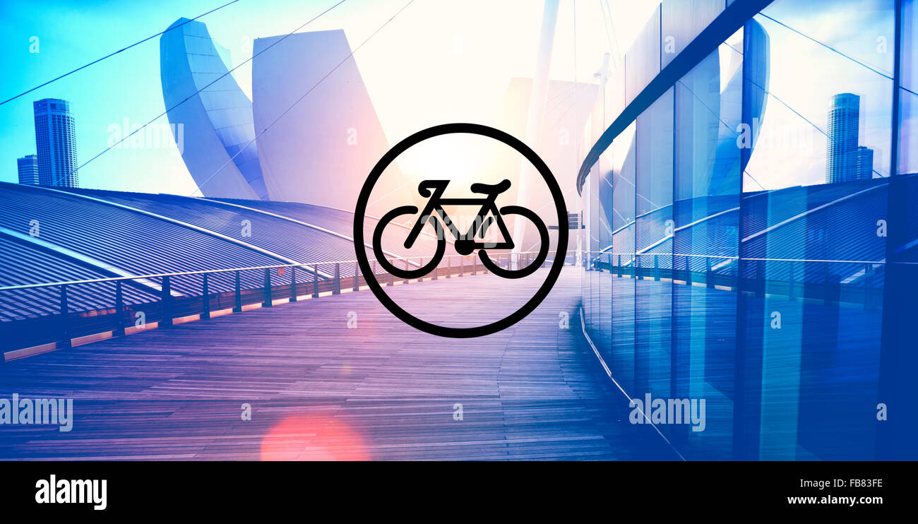 Bicycle Riding Bike Transportation Icon Concept Stock Photo - Alamy