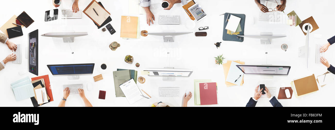 Business People Office Worker Working Concept Stock Photo - Alamy