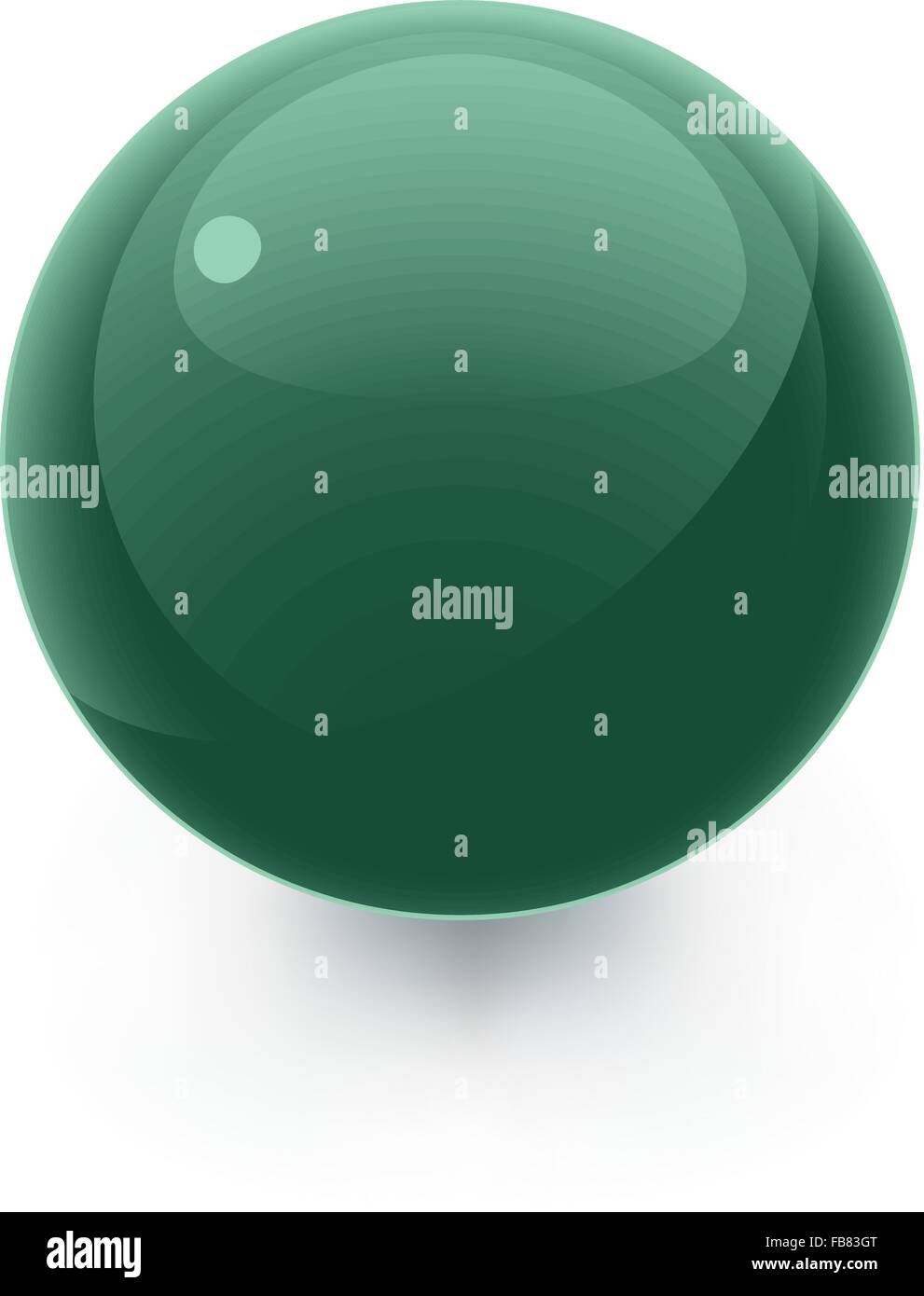 A vector illustration of a green sphere meant to serve as a base for an ...