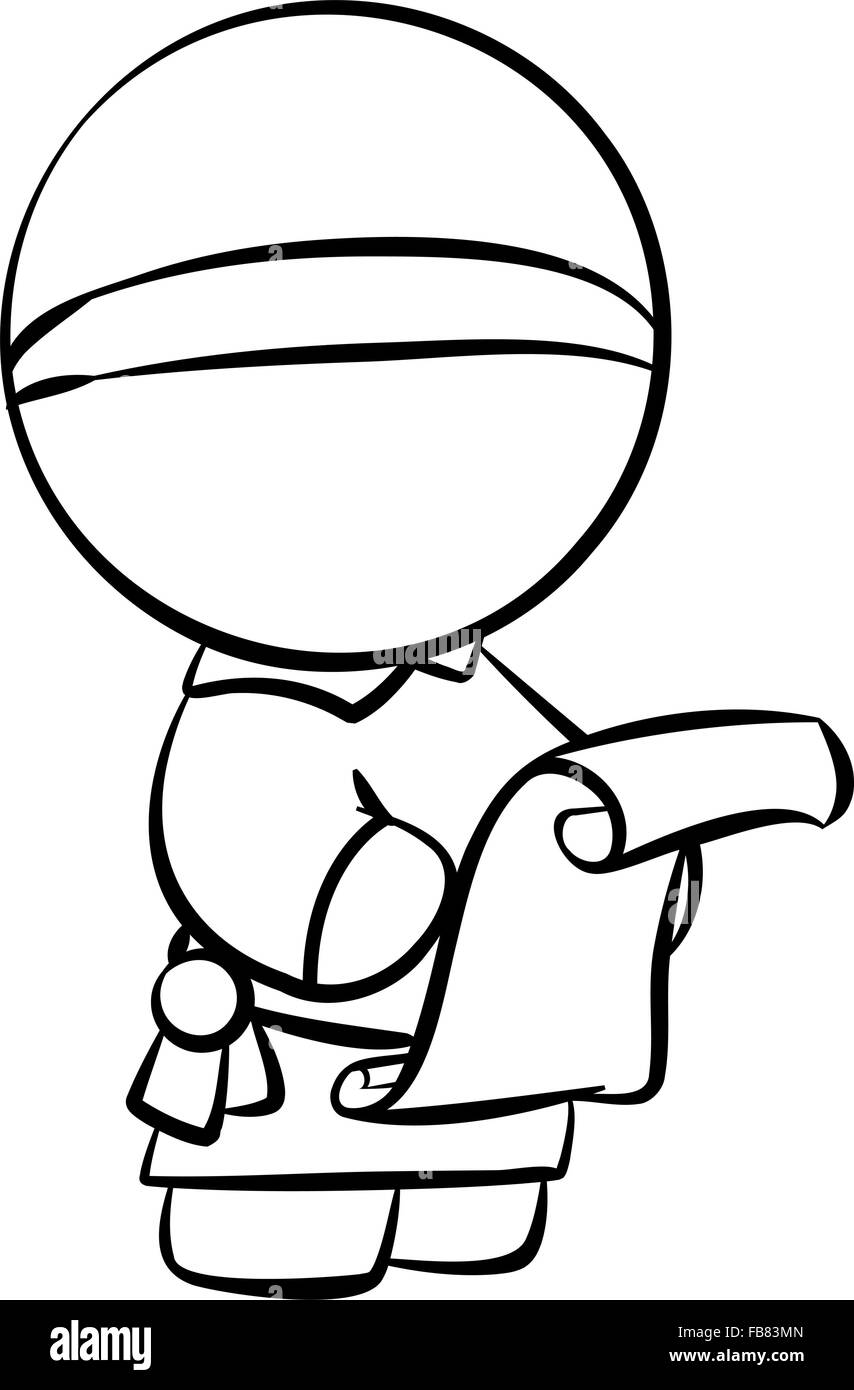 Monk reading Stock Vector Images - Alamy