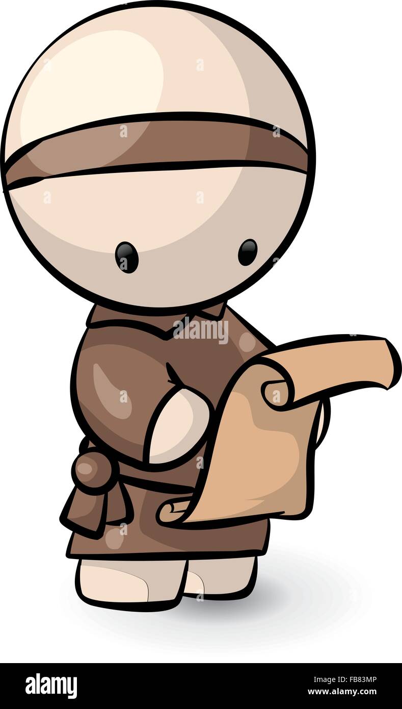 Monk reading Stock Vector Images - Alamy