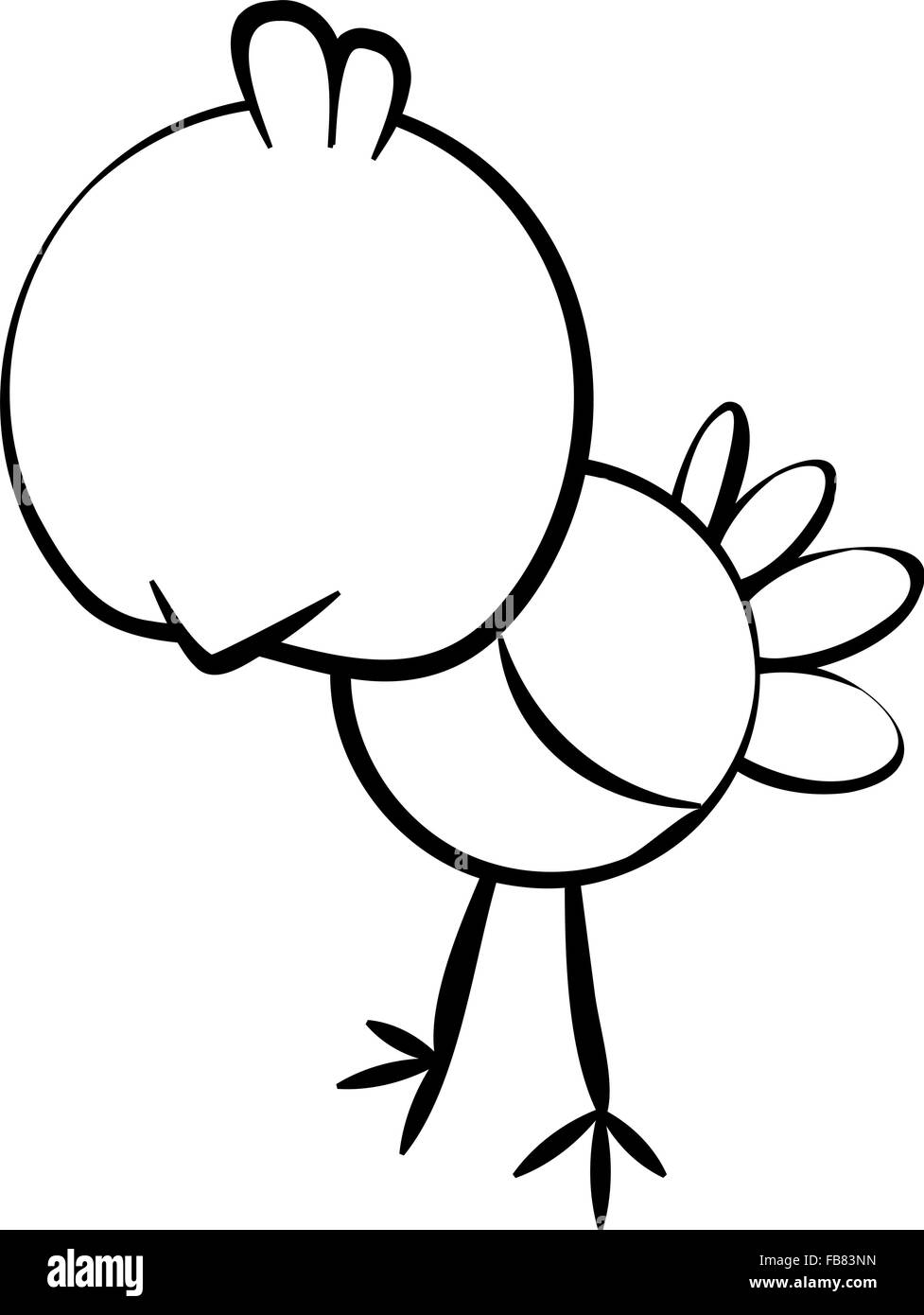 Line drawing of bird Stock Vector Image & Art - Alamy