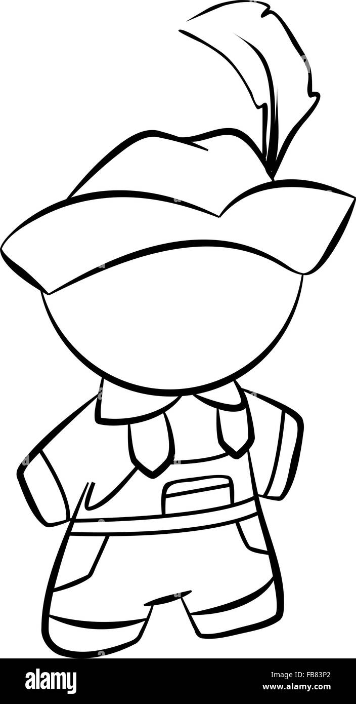 Line drawing of a swiss dude Stock Vector Image & Art - Alamy