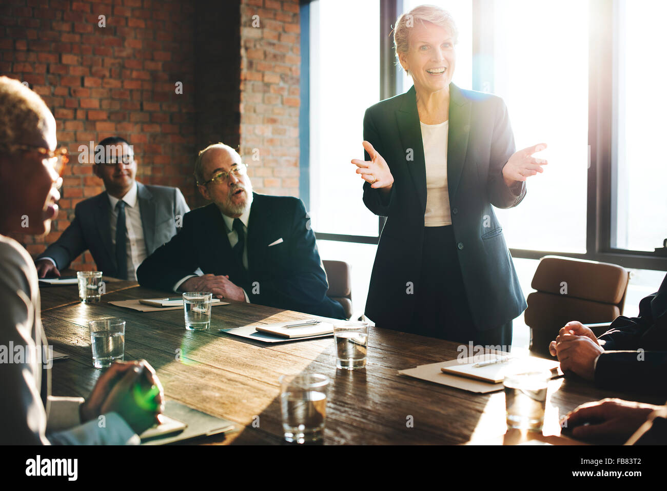 Meeting Corporate Success Brainstorming Teamwork Concept Stock Photo ...