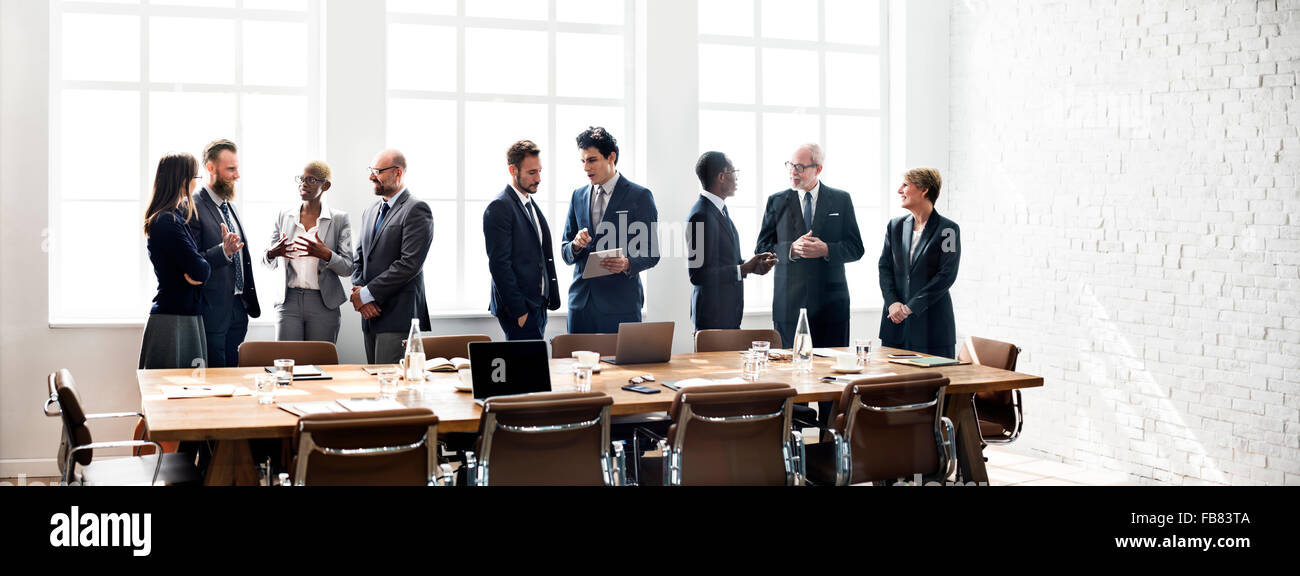Business Group Meeting Discussion Strategy Working Concept Stock Photo ...