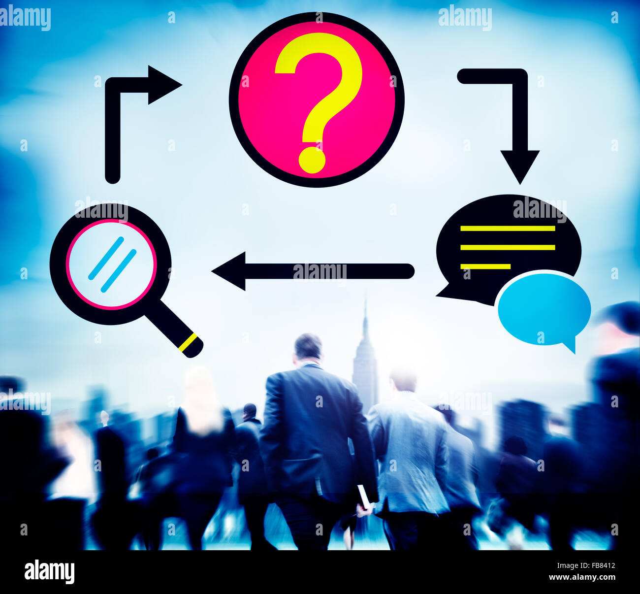 Frequently Asked Questions Inquiry Asking Concept Stock Photo - Alamy