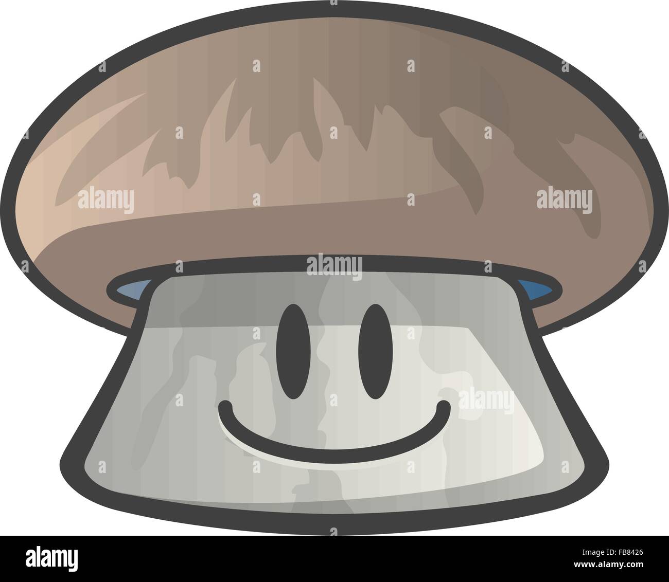 Cute mushroom character, emoticon or avatar Stock Vector Image & Art ...