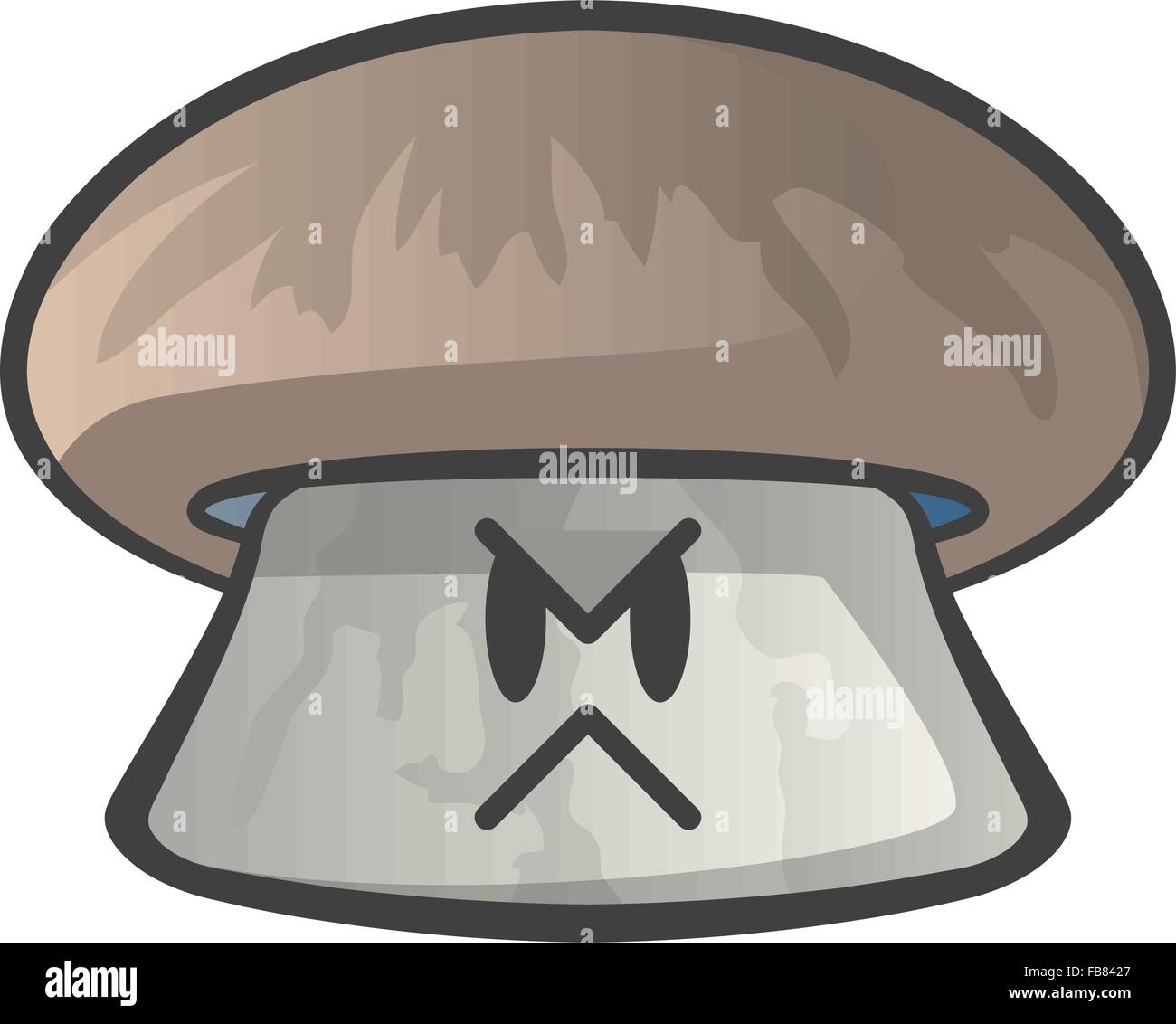 Cute mushroom character, emoticon or avatar Stock Vector Image & Art ...