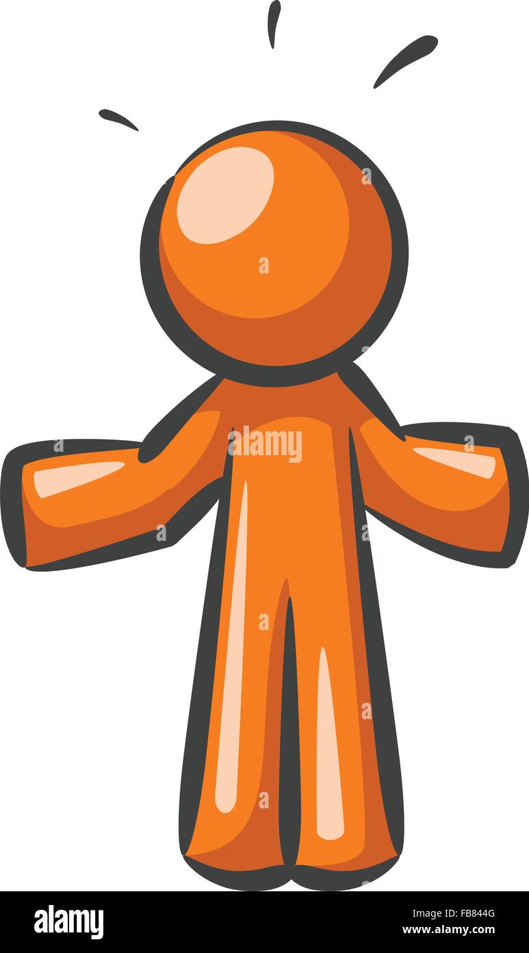 Person shrugging vector hi-res stock photography and images - Alamy
