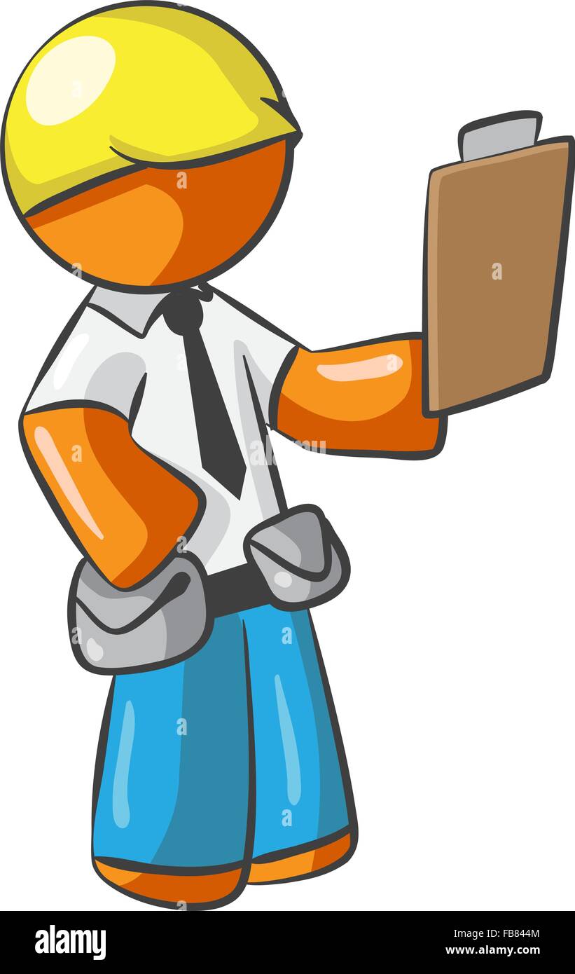 Construction supervisor vector Stock Vector Images - Alamy