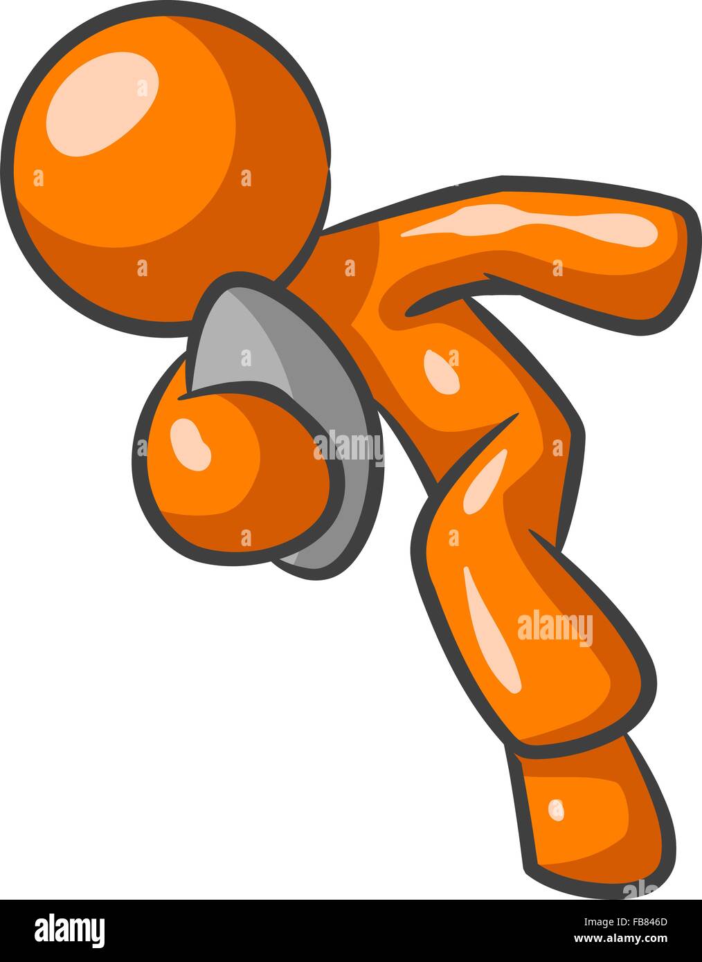 Running with a football Stock Vector Images - Alamy
