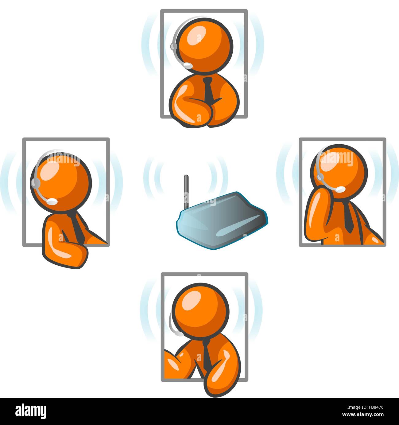 Wireless calling Stock Vector Images - Alamy