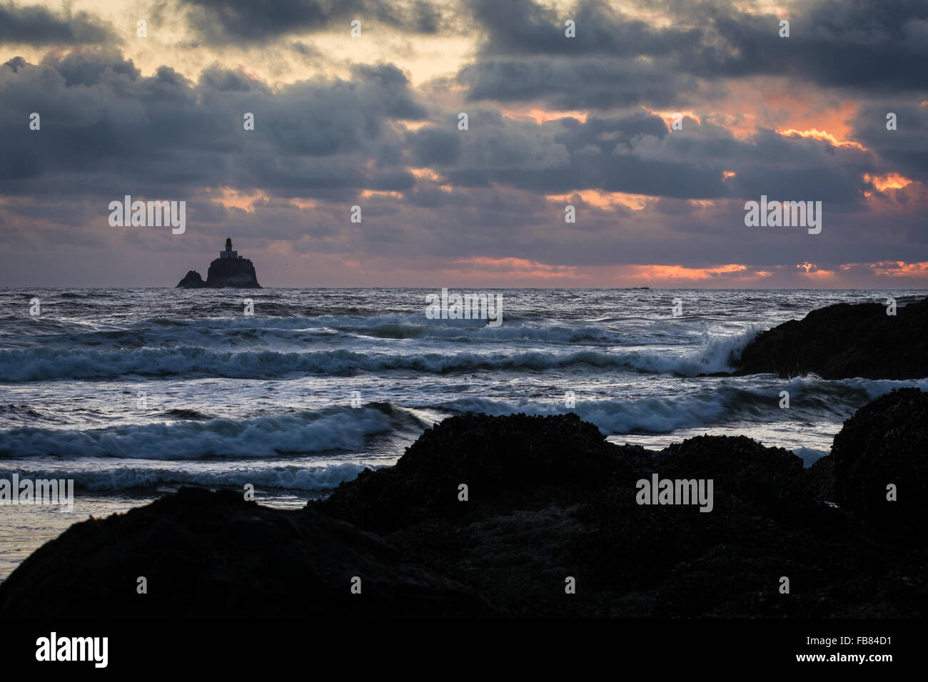 Lighthouses on the oregon coast hi-res stock photography and images - Alamy
