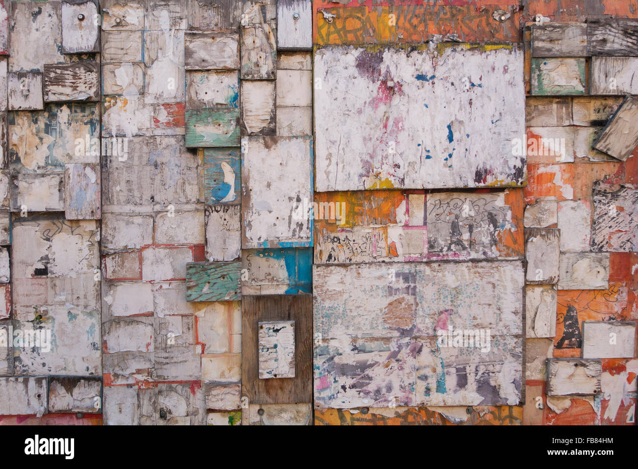 old wall of hand written notes outside in Brooklyn NYC Stock Photo - Alamy