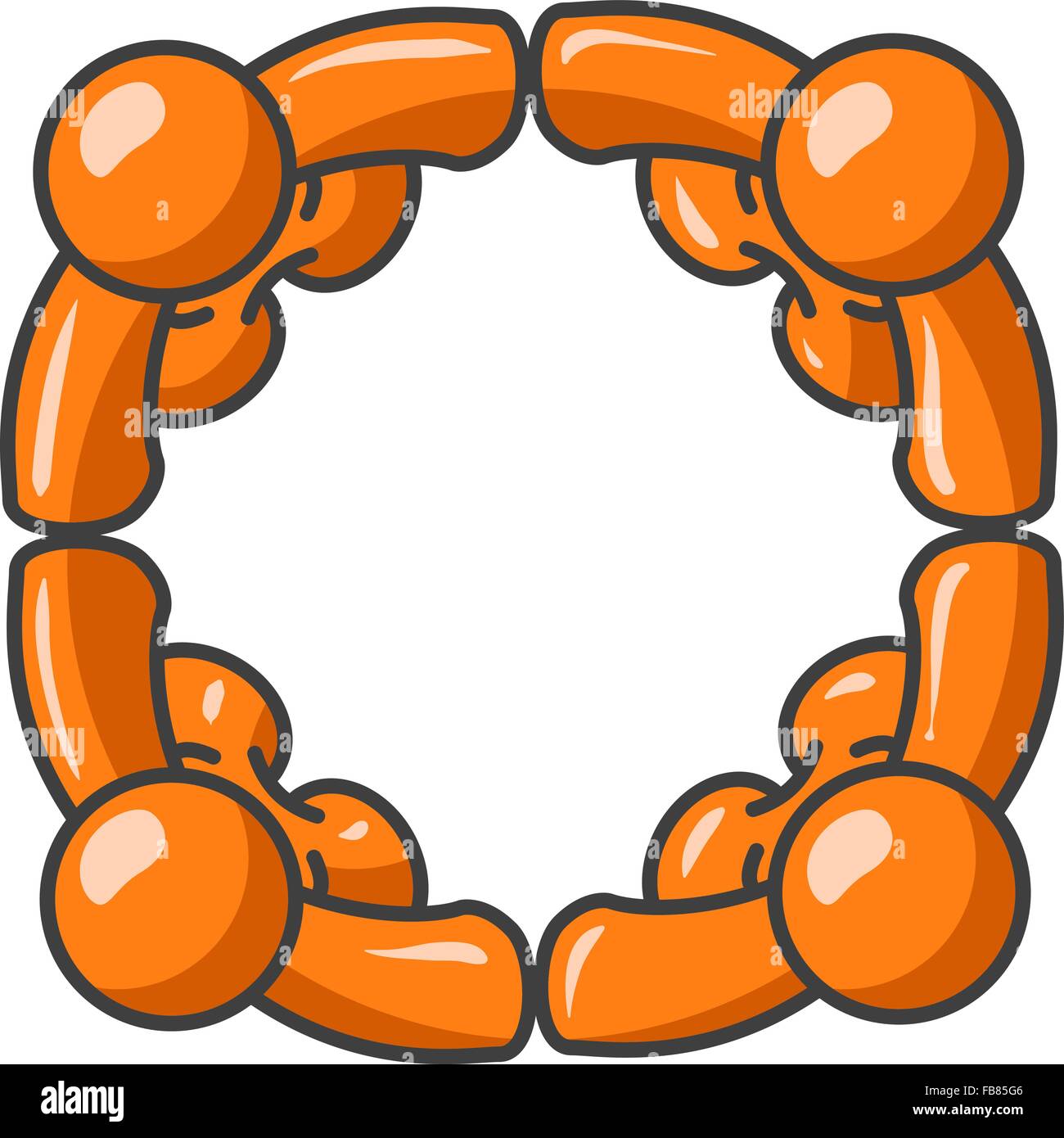 Business people hands in circle Stock Vector Images - Alamy