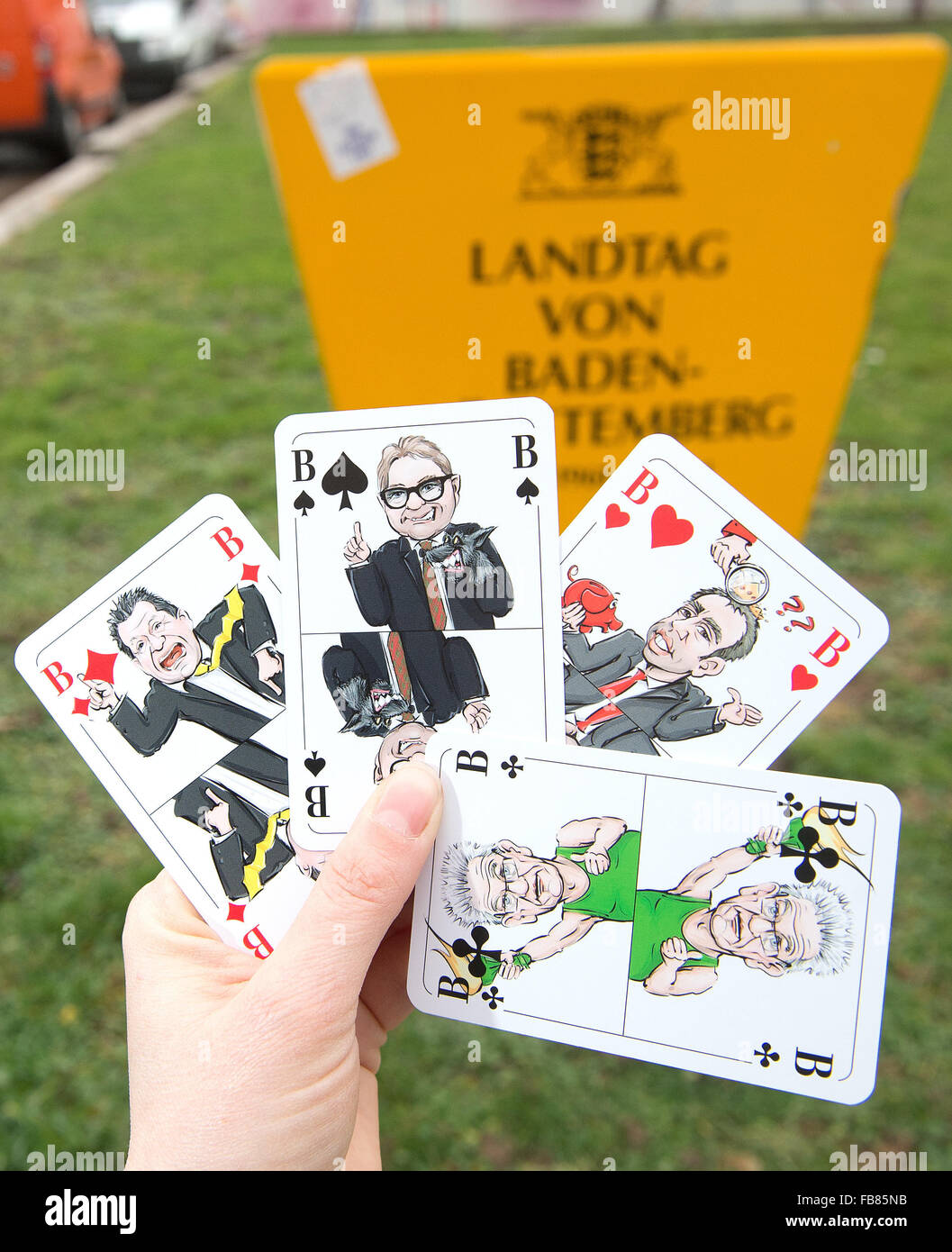 Stuttgart, Germany. 11th Jan, 2016. ILLUSTRATION - A deck of Skat cards ...