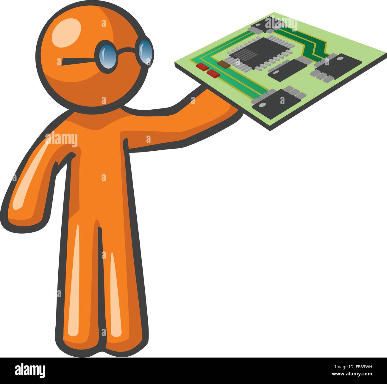 Motherboard center Stock Vector Images - Alamy