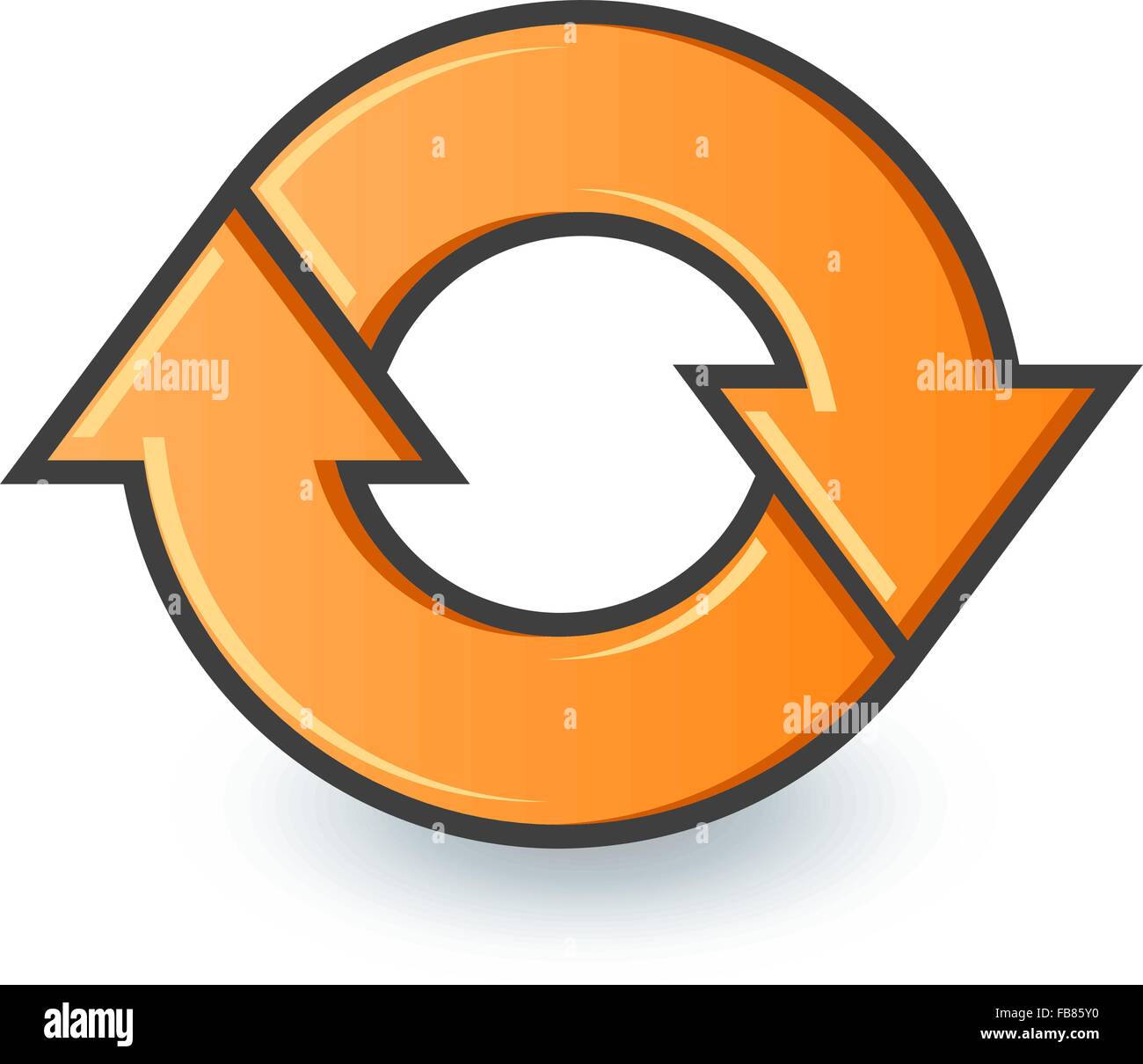 Recycle Icon Two Arrows