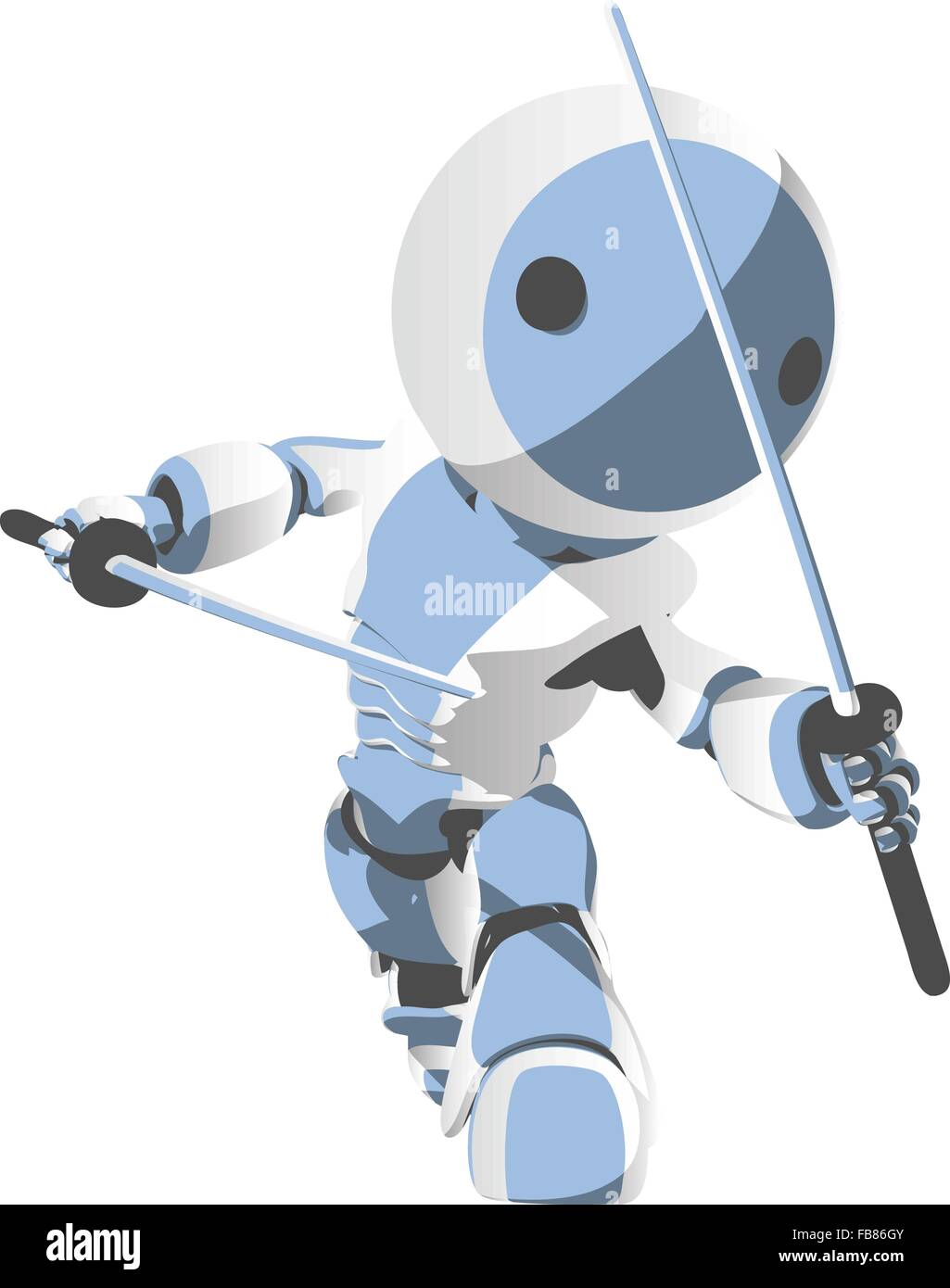 Robot with a weapon Stock Vector Images - Alamy