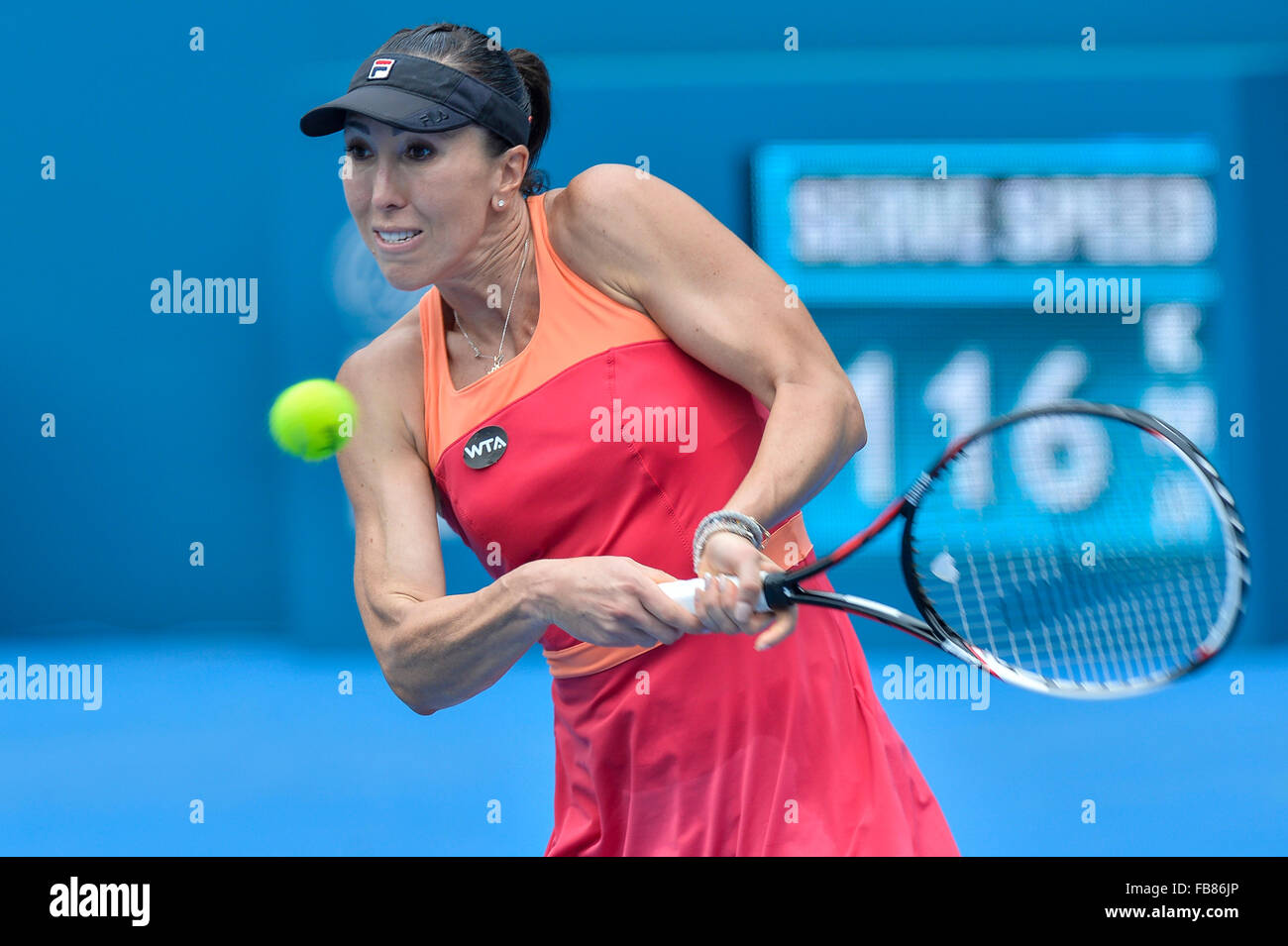 Sydney, Australia. 12th January, 2016. Jelena Jankovic (SRB) in action ...