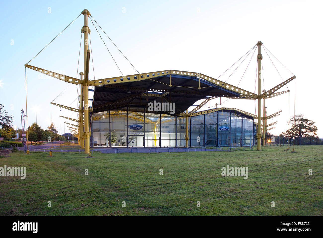 Spectrum Building at Dawn, With Ford Logos, formerly the Renault ...