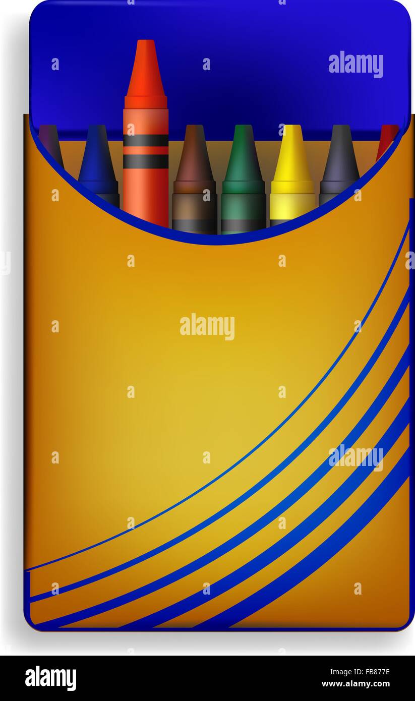 A generic pack of crayons vector illustration Stock Vector Image & Art ...
