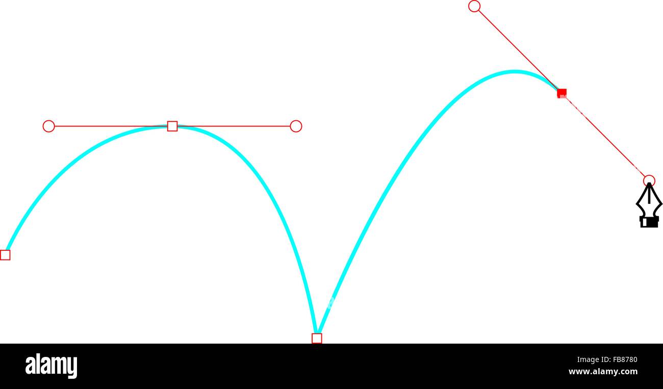 A simple concept in vector illustration - the all-powerful bezier curve ...