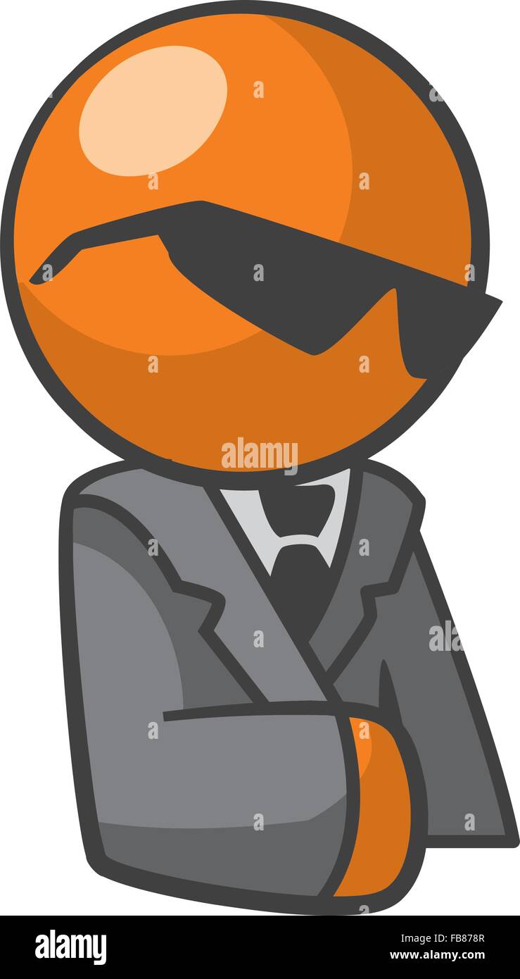 Man with orange glasses Stock Vector Images - Alamy
