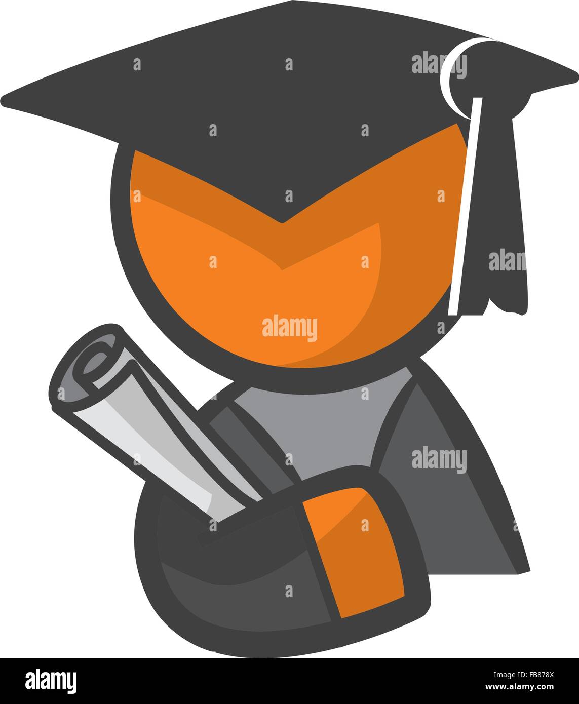Orange Diploma Clip Art