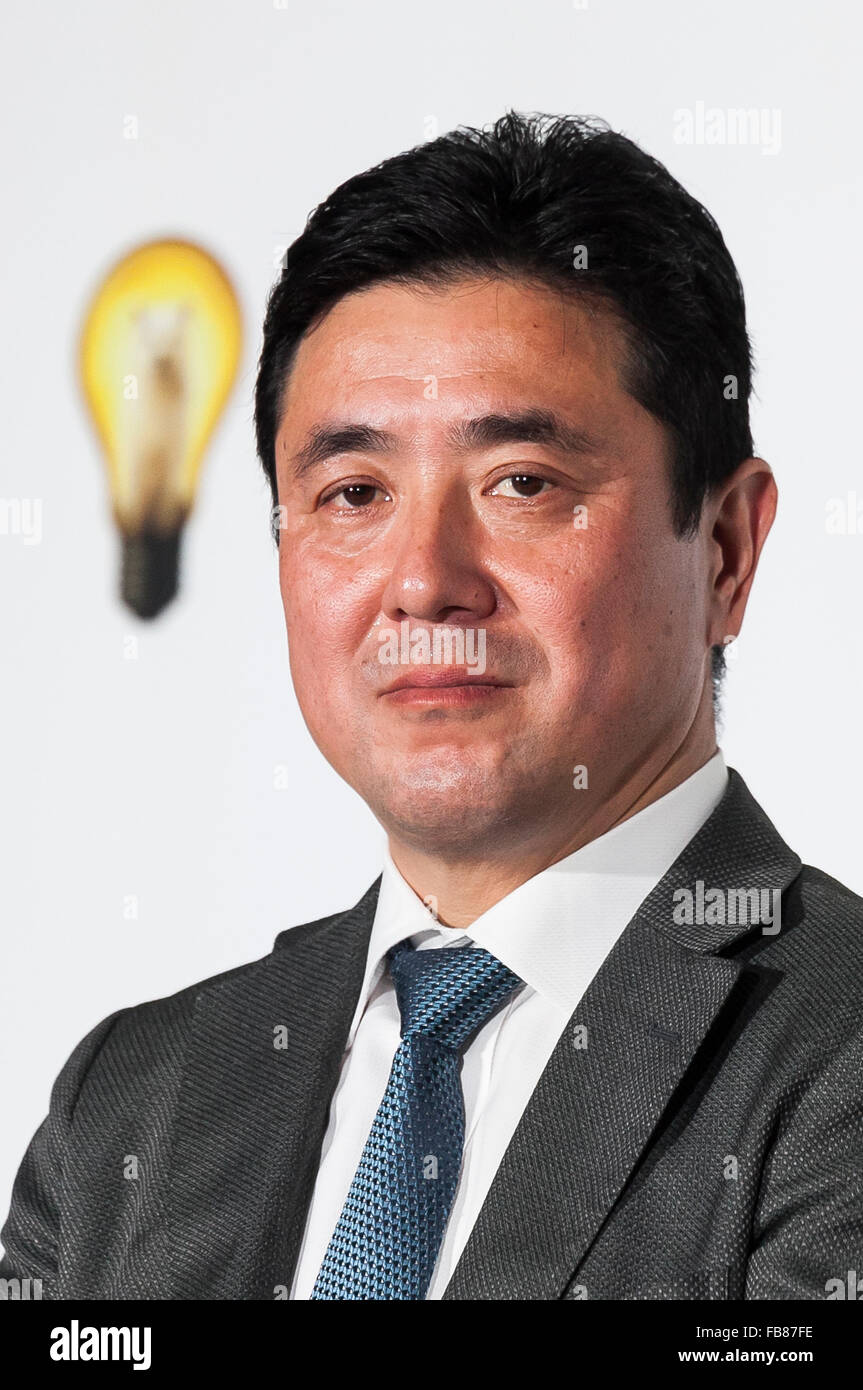 SoftBank Mobile Corp. vice president Hajime Baba attends a press ...