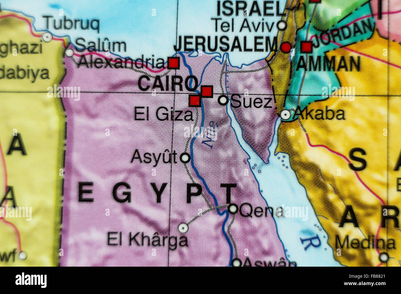 Cairo map capital hi-res stock photography and images - Alamy