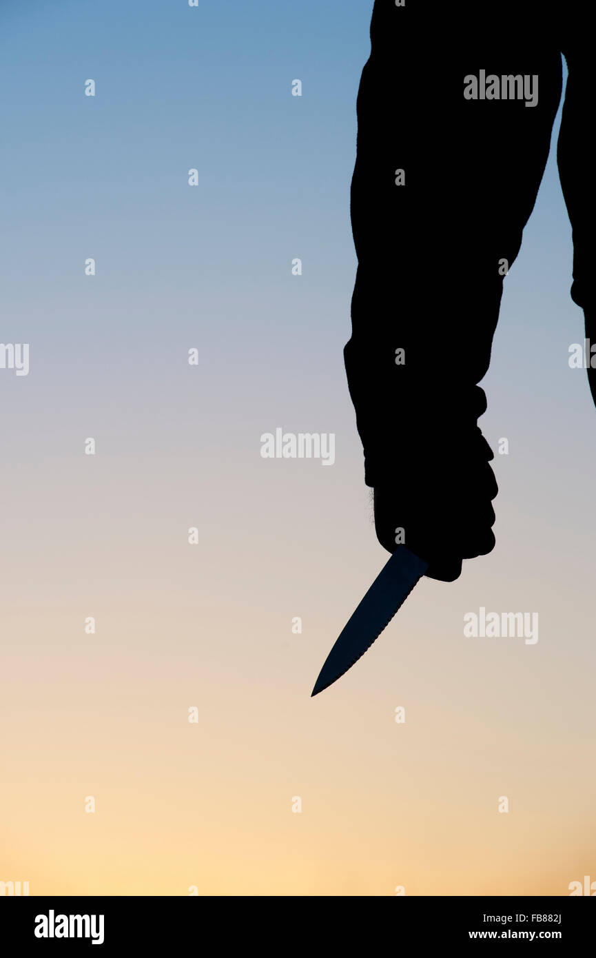 Knives silhouette hi-res stock photography and images - Alamy