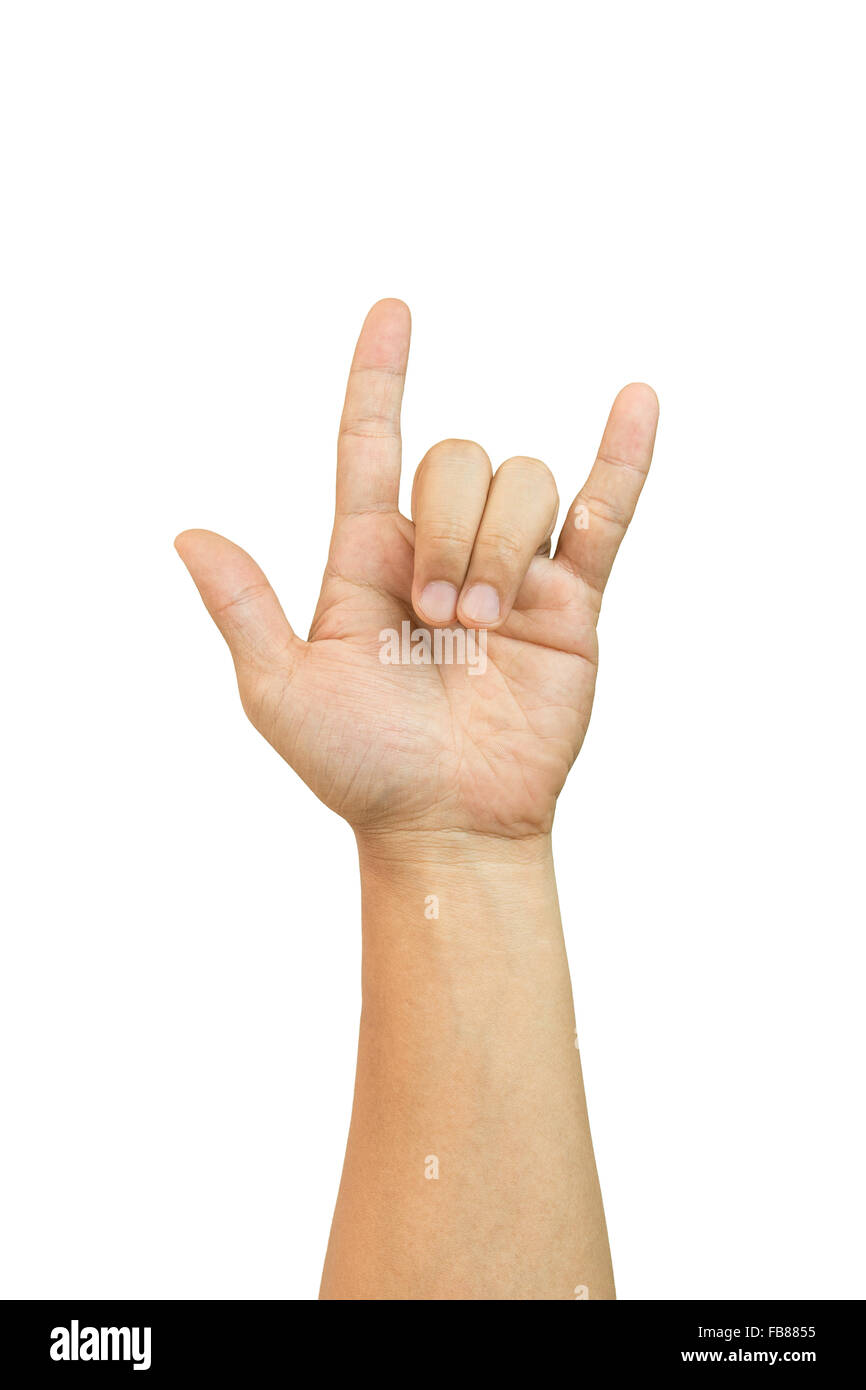 Sign language love hi-res stock photography and images - Alamy