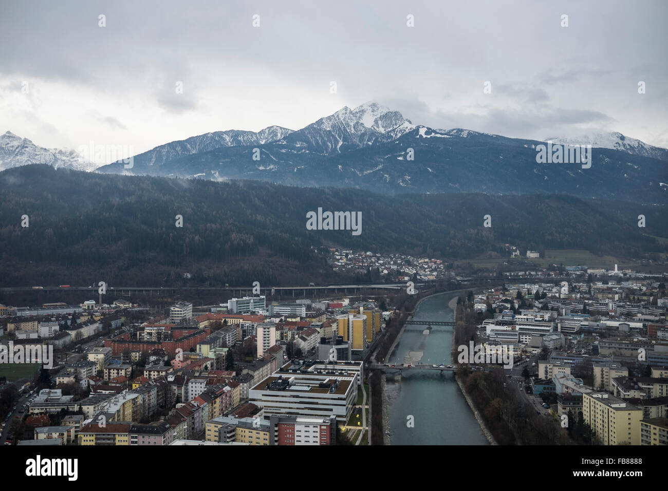 Innsbruck in Austria - January 11 2015 Stock Photo - Alamy