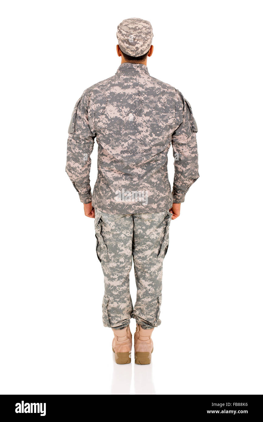 Man back view soldier hi-res stock photography and images - Alamy