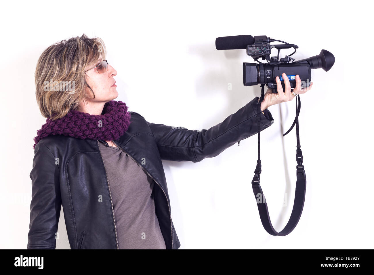 Mature woman glasses Cut Out Stock Images & Pictures - Alamy