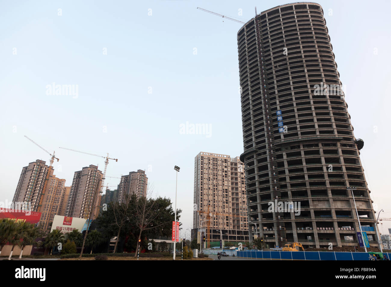 A 200-metre-high office tower and residential highrises being built in ...