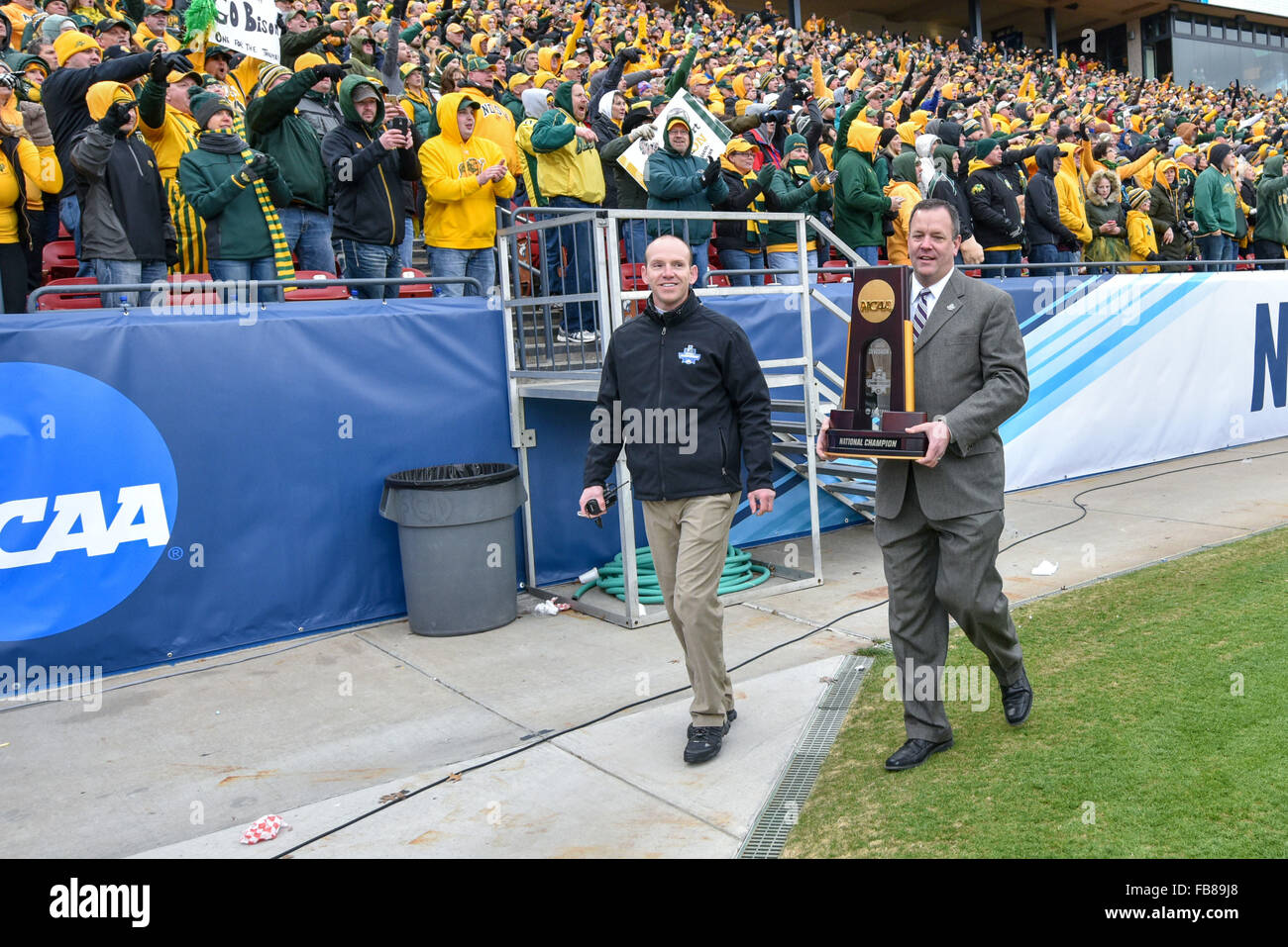 January 9th, 2016:.The Championship Trophy introduced during the FCS ...