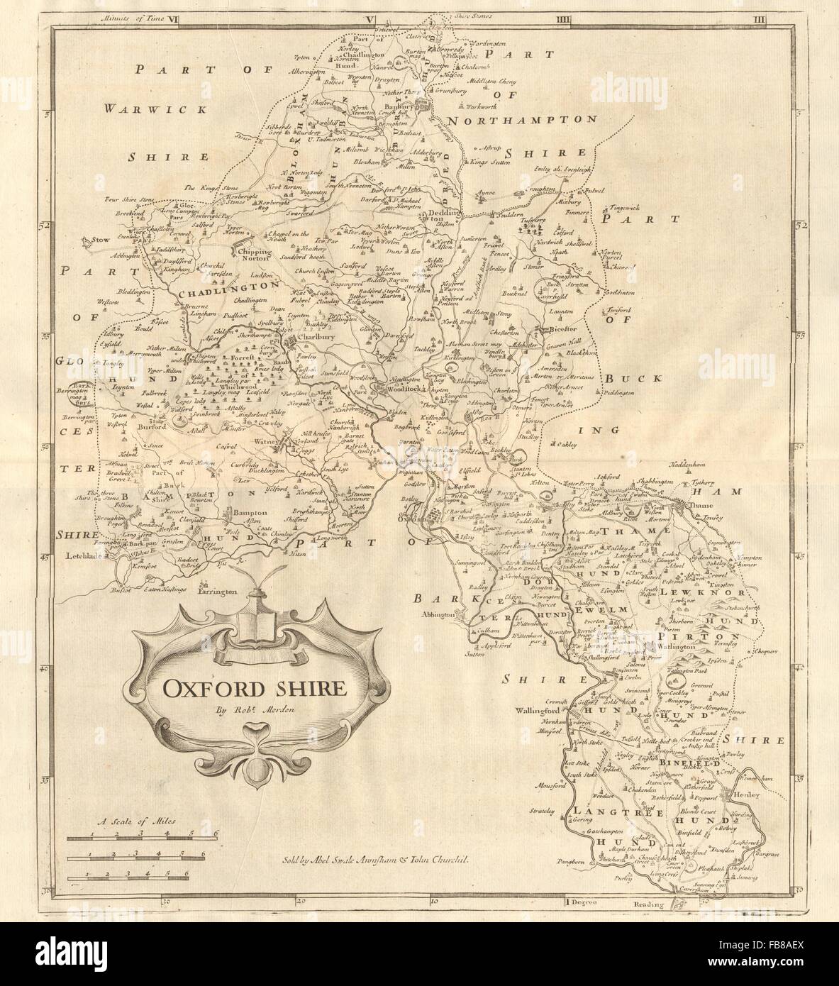 Maps of oxford hi-res stock photography and images - Alamy