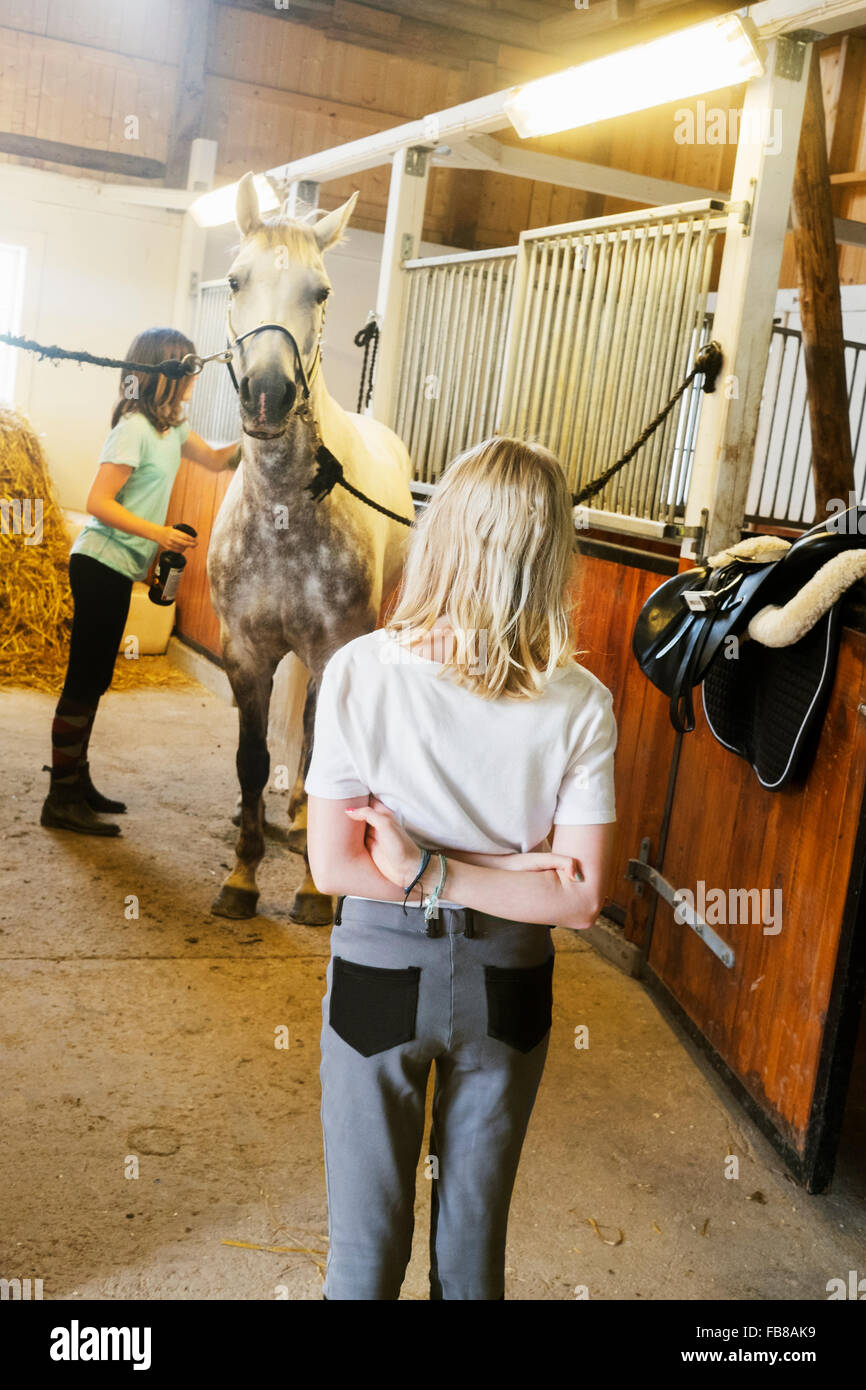 Stable girls hi-res stock photography and images - Alamy