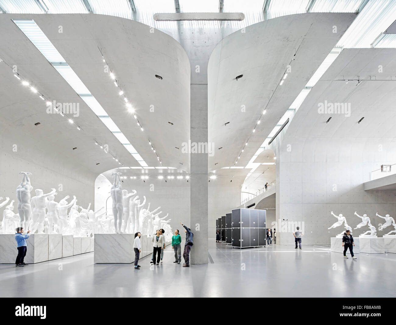 Exhibition space with vault-umbrellas. Long Museum West Bund, Shanghai ...