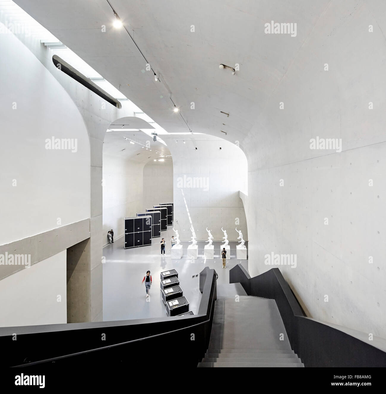 Elevated view from stairway. Long Museum West Bund, Shanghai, China ...