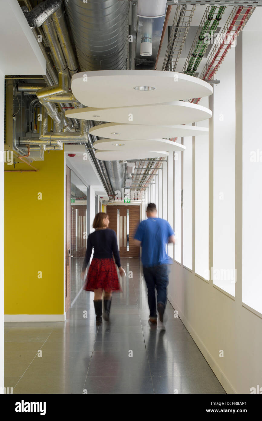 View of Solar Corridor on 4th FLoor. Cockcroft Building, University of ...