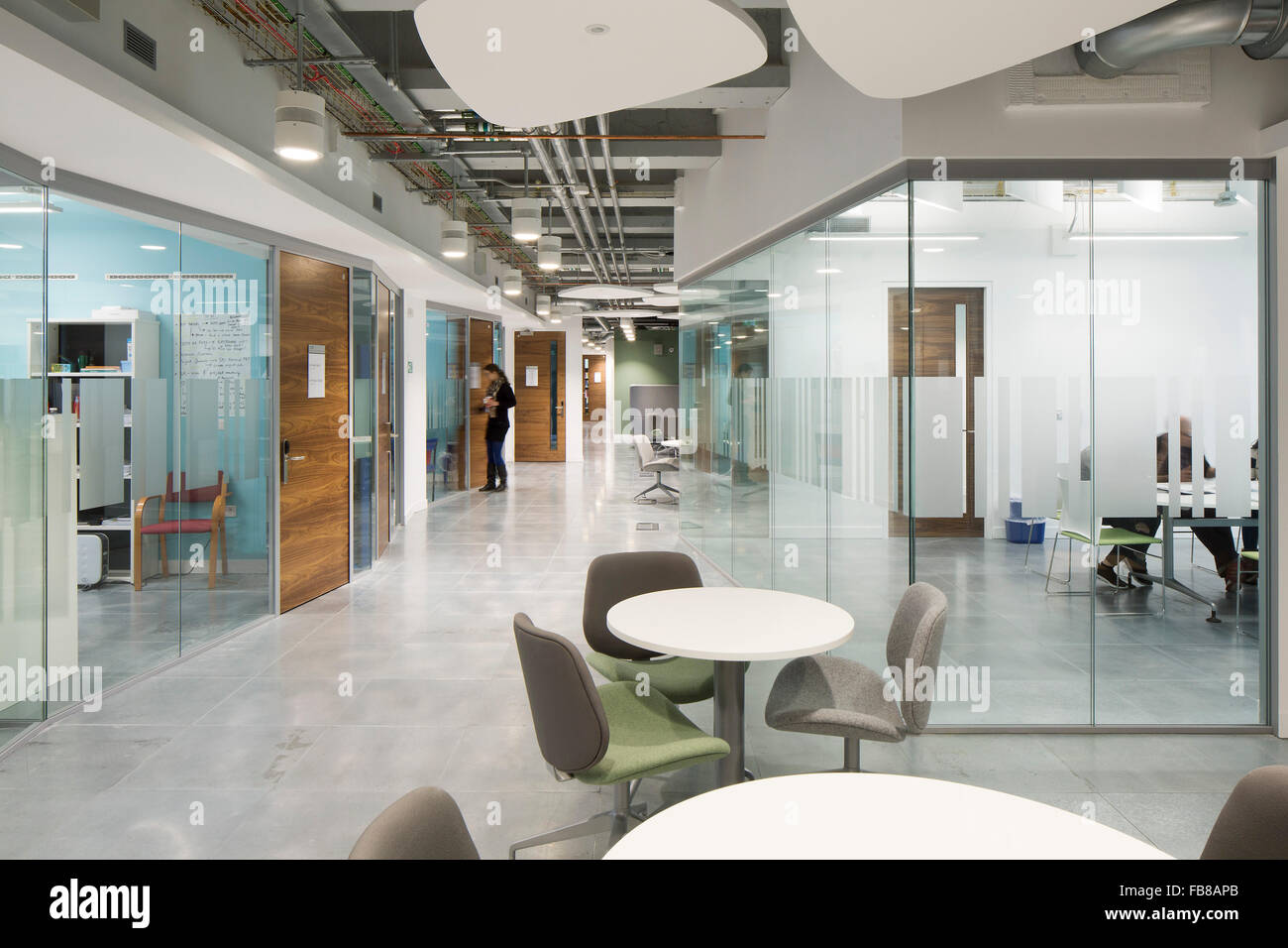 View of 2nd floor offices and break out space. Cockcroft Building ...