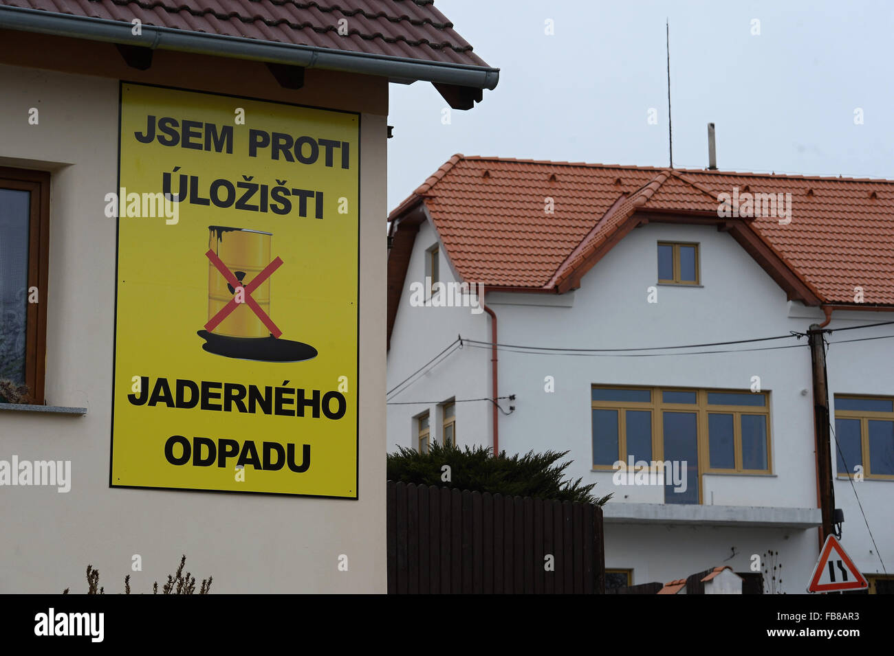 Hundreds of people protest against Czech nuclear waste repository Stock ...