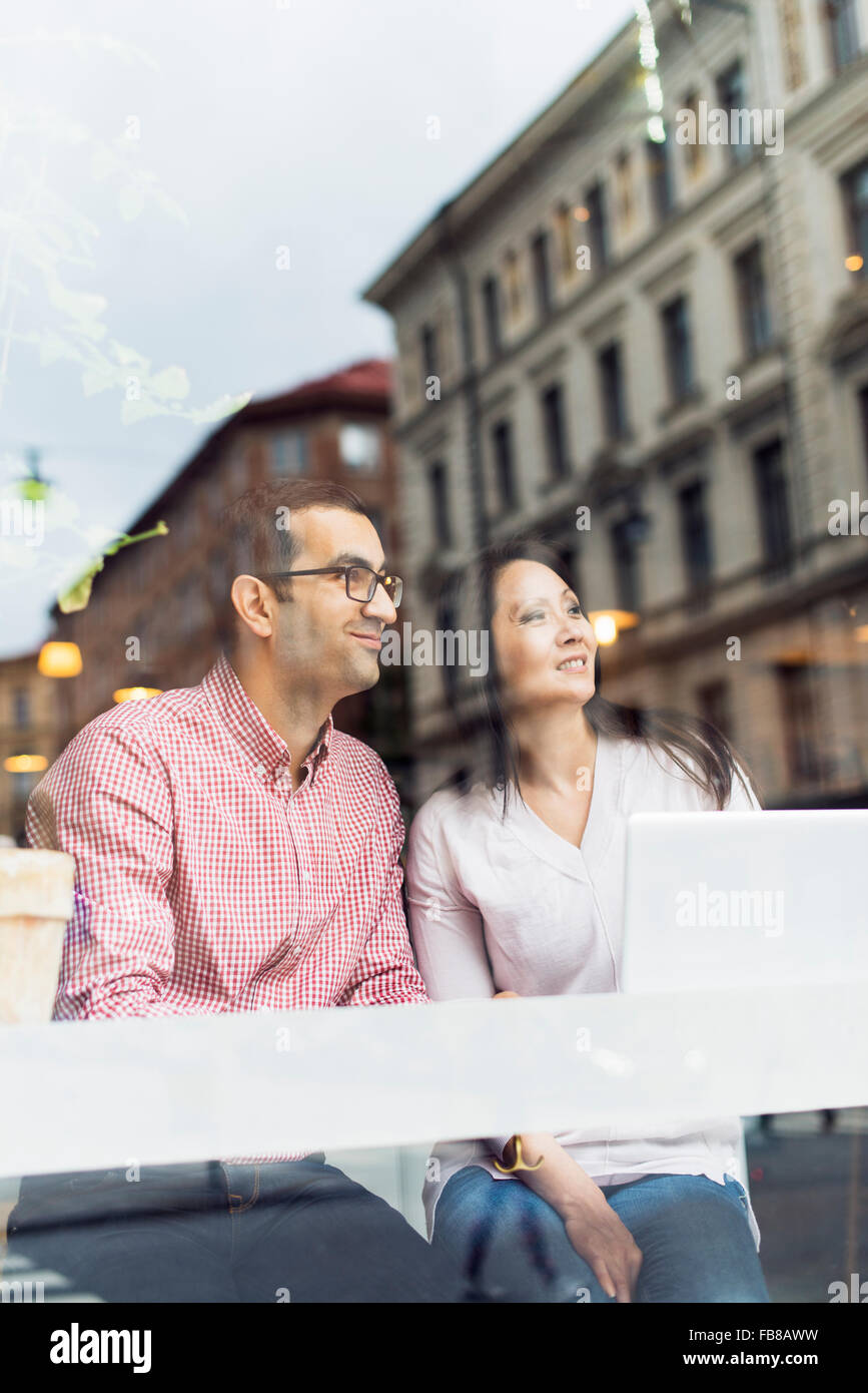 Man Sitting Behind Woman High Resolution Stock Photography and Images ...