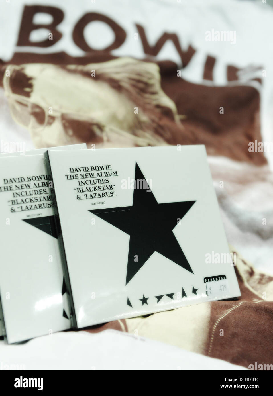 David Bowie, Blackstar album Stock Photo - Alamy