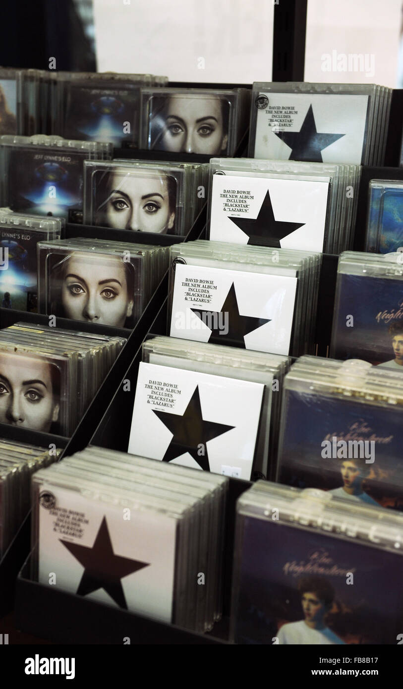 David Bowie, Blackstar album Stock Photo - Alamy