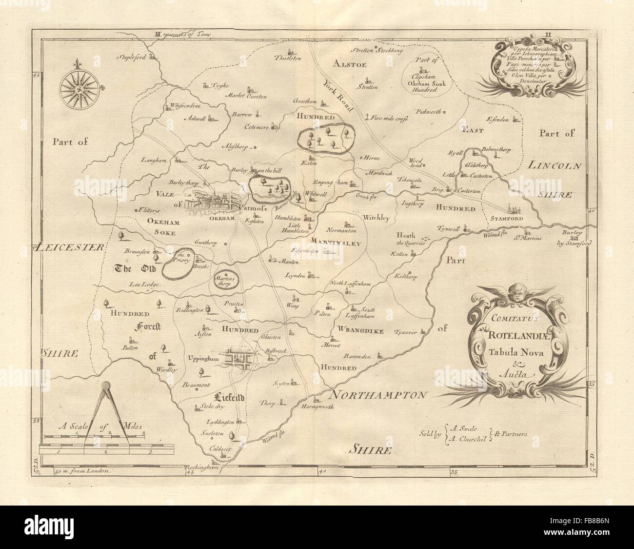 Map of oakham hi-res stock photography and images - Alamy