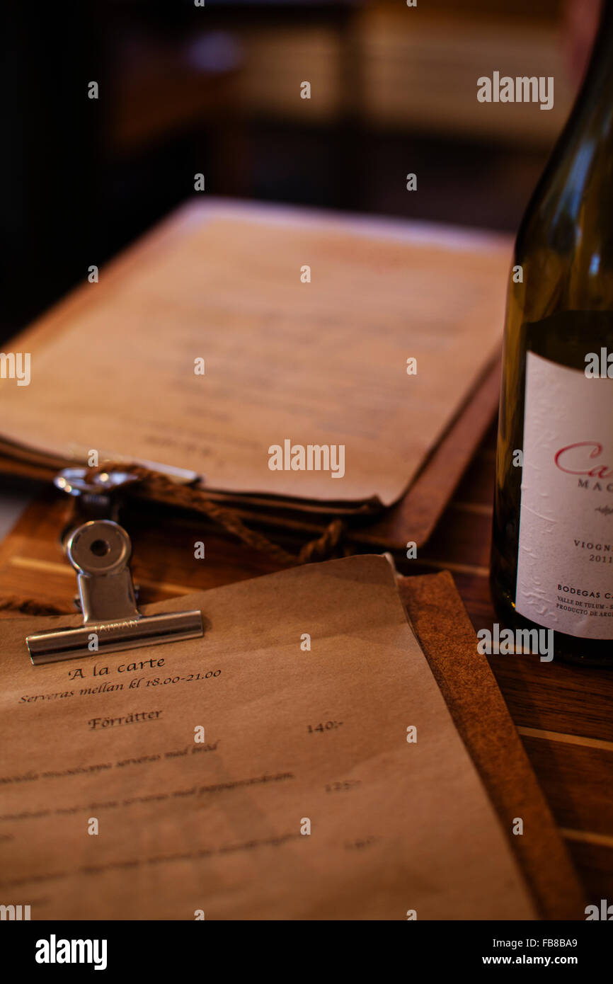 Menus hi-res stock photography and images - Alamy